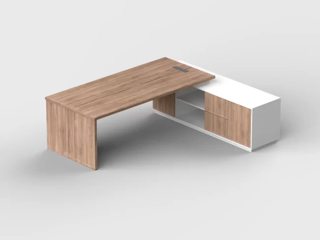 L-Shape Manager Desk | MOBILIA® Office Furniture