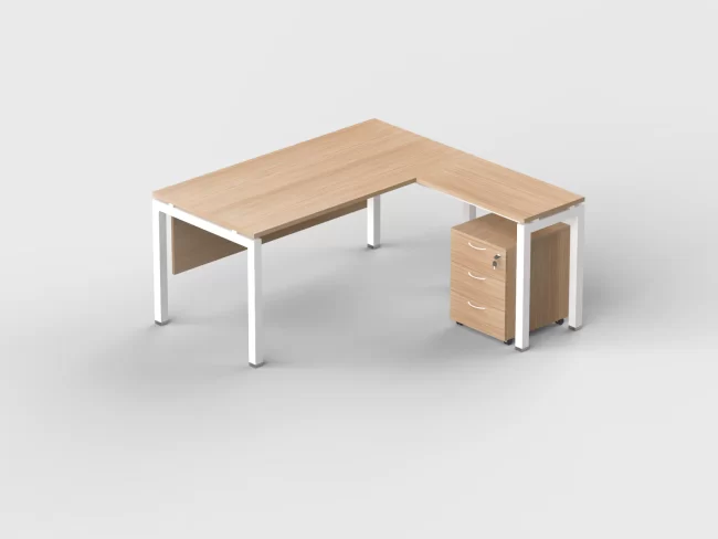 Parma L-Shape Executive Desk | MOBILIA® Office Furniture