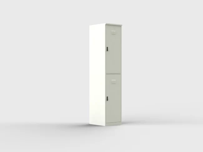 Steel Locker Cabinet – Two Doors | MOBILIA® Office Furniture