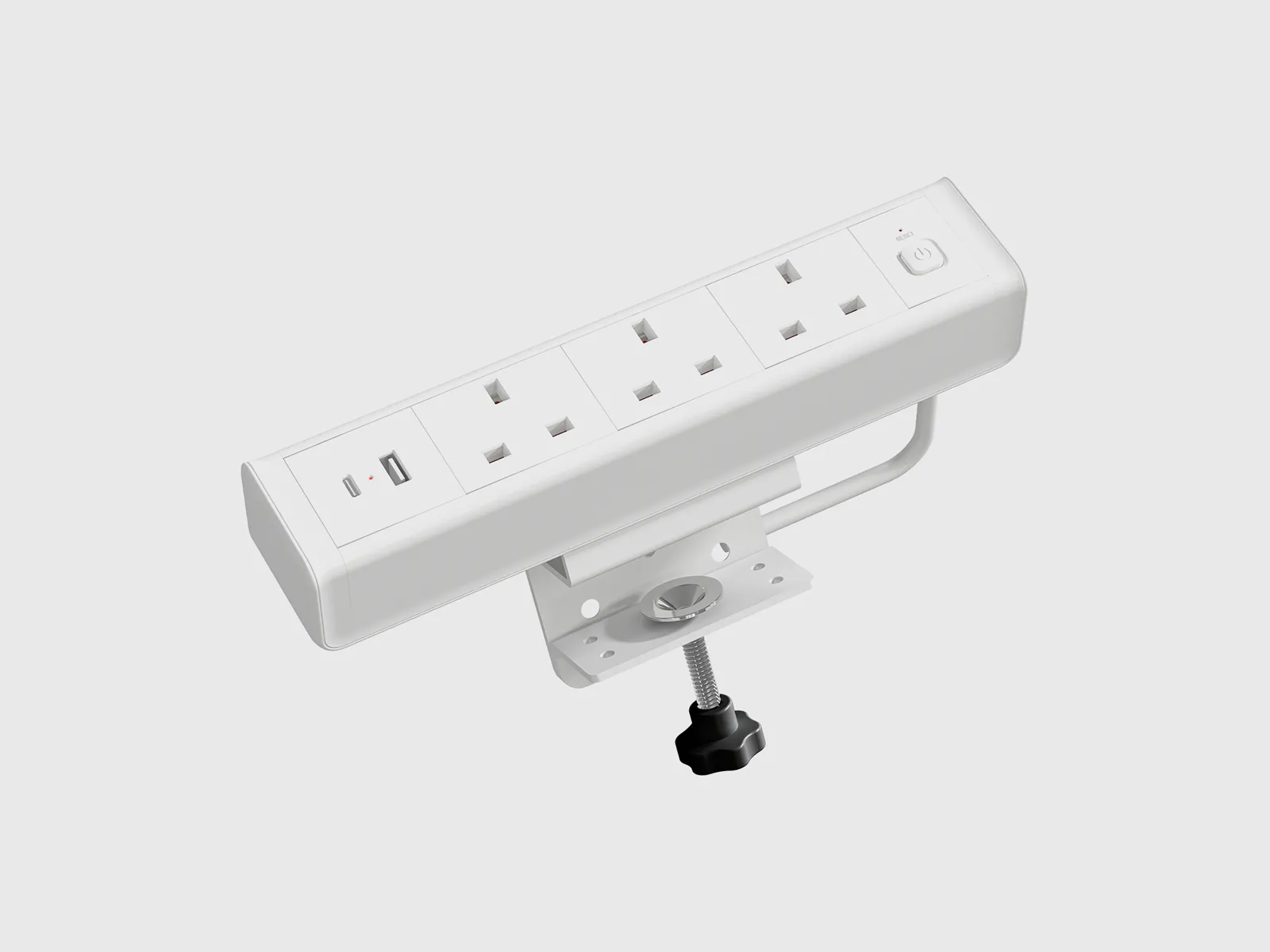 Desk Clamp Power Strip – MOB PC09 | MOBILIA® Office Furniture